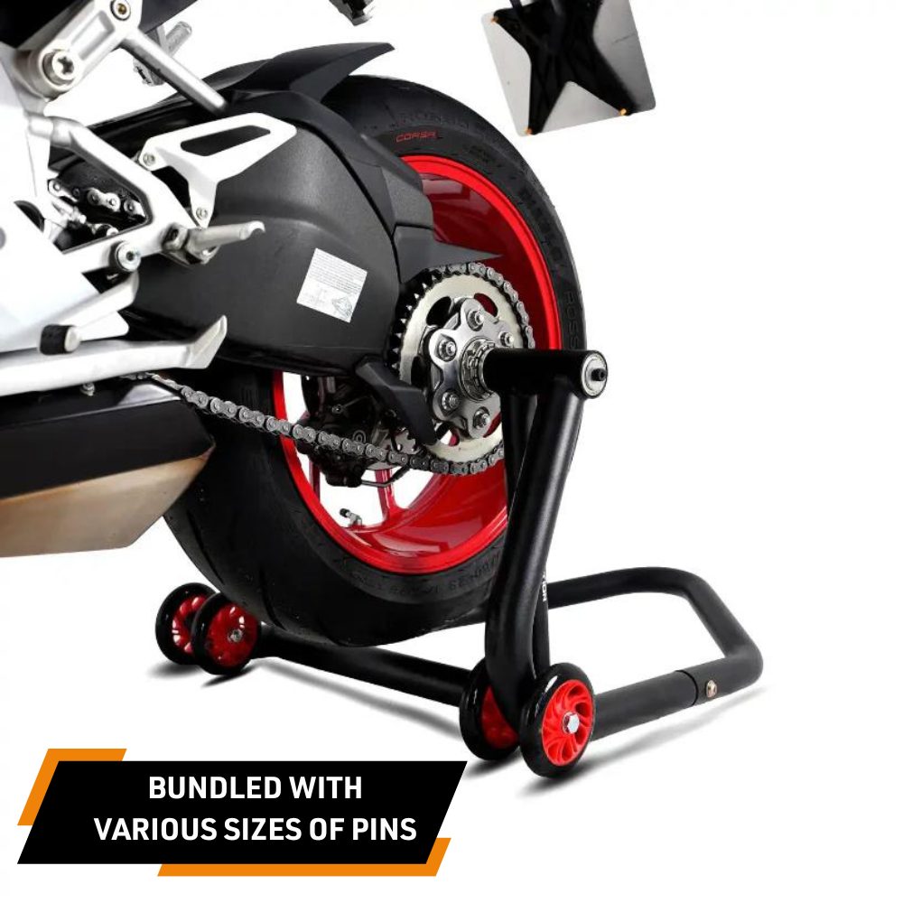 Single Sided Workshop Paddock Stand with Stand Pin Set – SIMZ Werkz